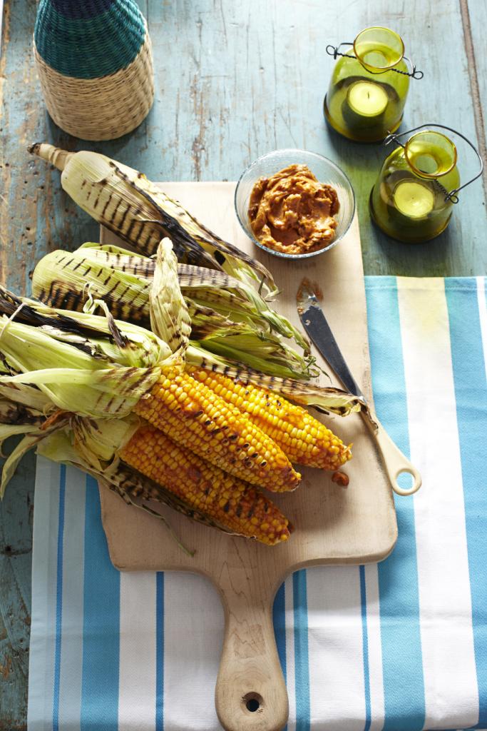 Recipe: Grilled Corn with Barbecue Butter