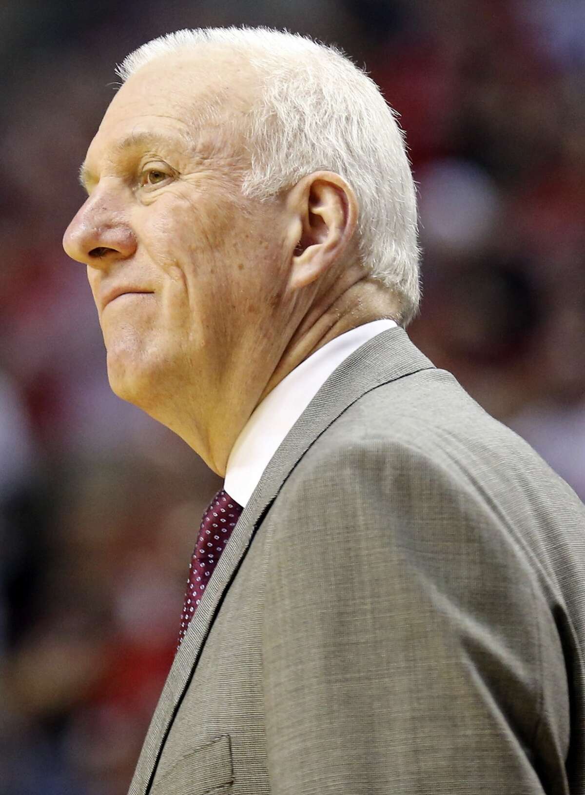 Spurs coach Gregg Popovich over the years