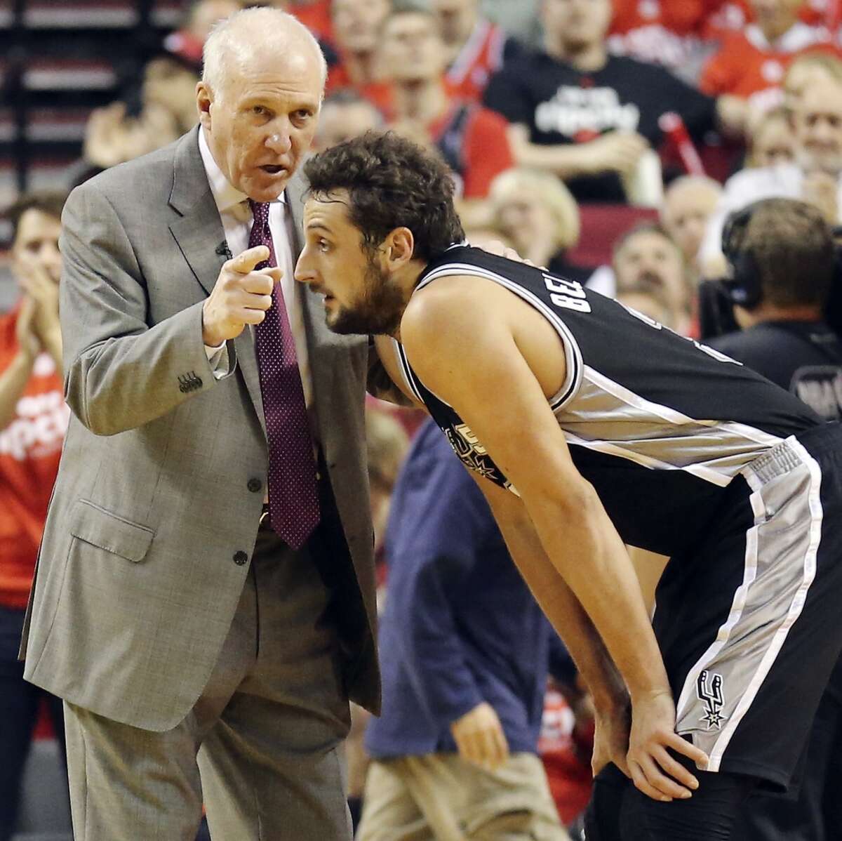 Spurs coach Gregg Popovich over the years