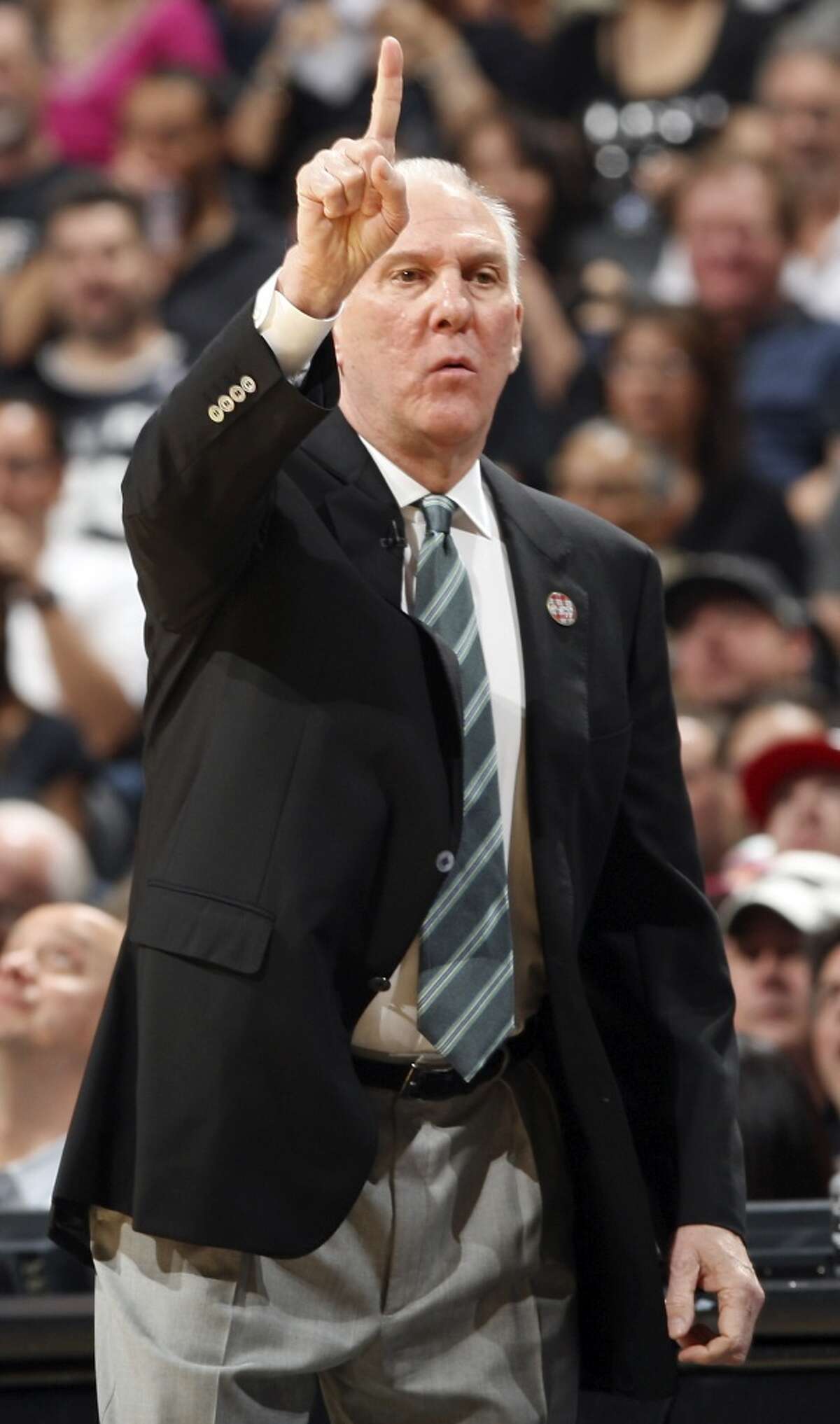 Spurs coach Gregg Popovich over the years