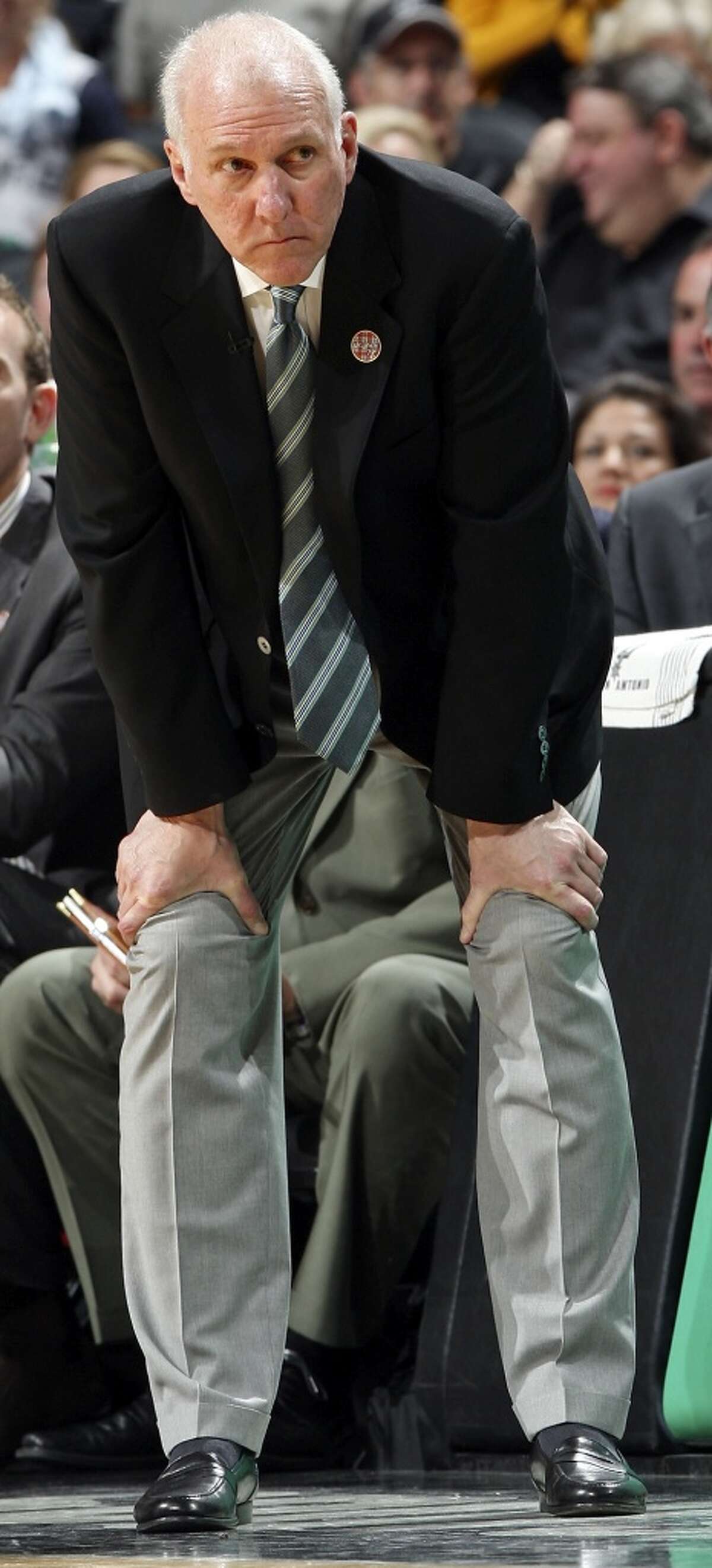 Spurs coach Gregg Popovich over the years