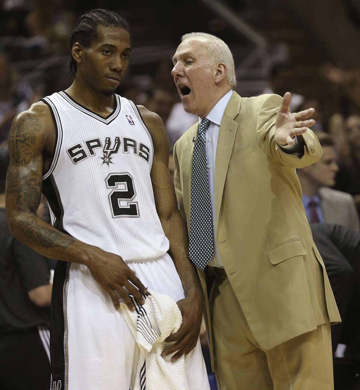 Spurs coach Gregg Popovich over the years