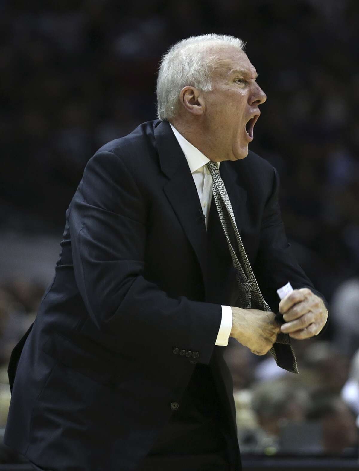 Spurs coach Gregg Popovich over the years