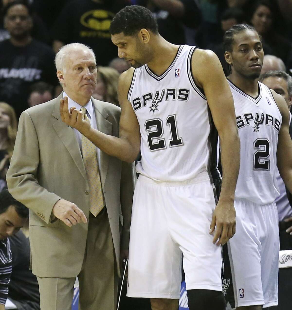 Spurs coach Gregg Popovich over the years