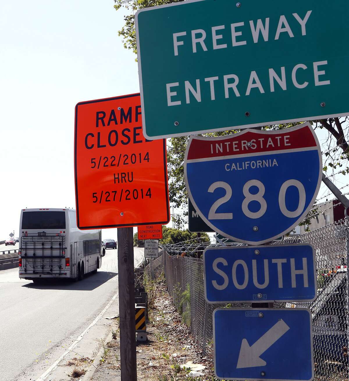 Drivers beware: Northbound I-280 closed in S.F.