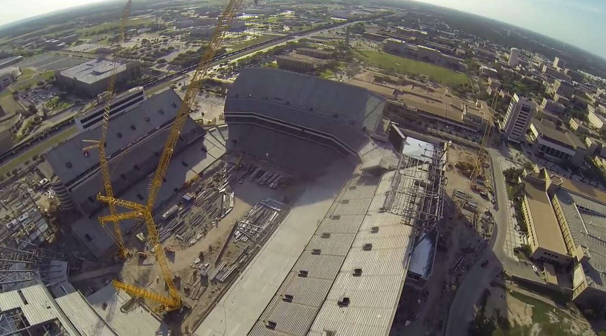 Anonymous drone video shows Kyle Field renovation in progress