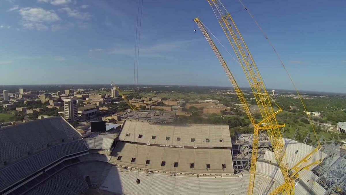 Anonymous drone video shows Kyle Field renovation in progress