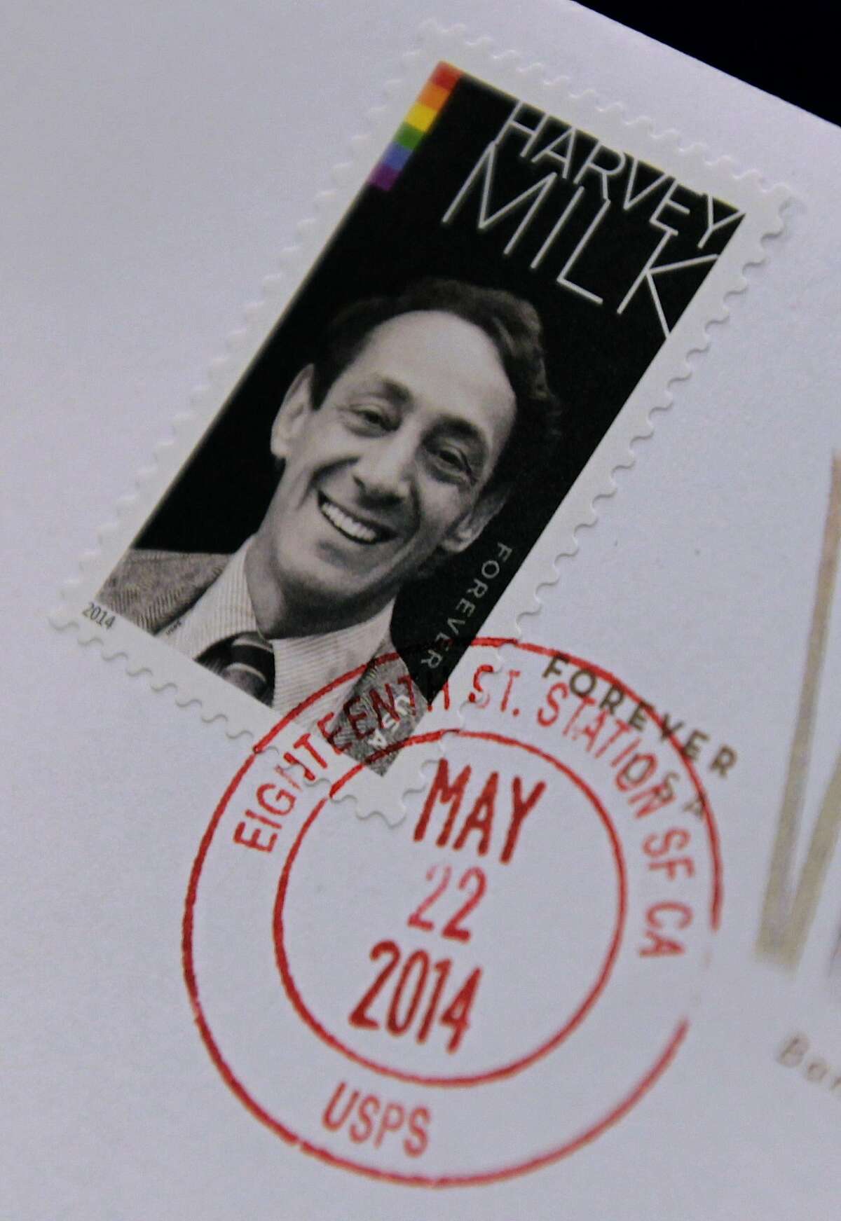 Harvey Milk stamp's debut celebrated in S.F., D.C.