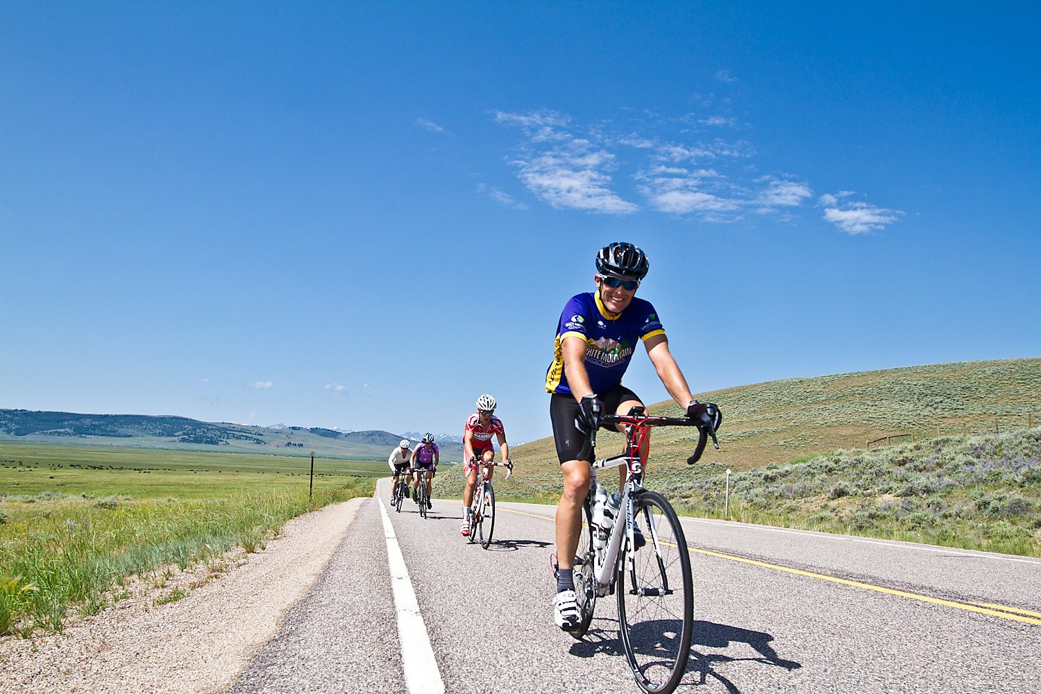 Seeing the mountains in Montana by bike