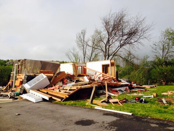 Violent storm spares lives