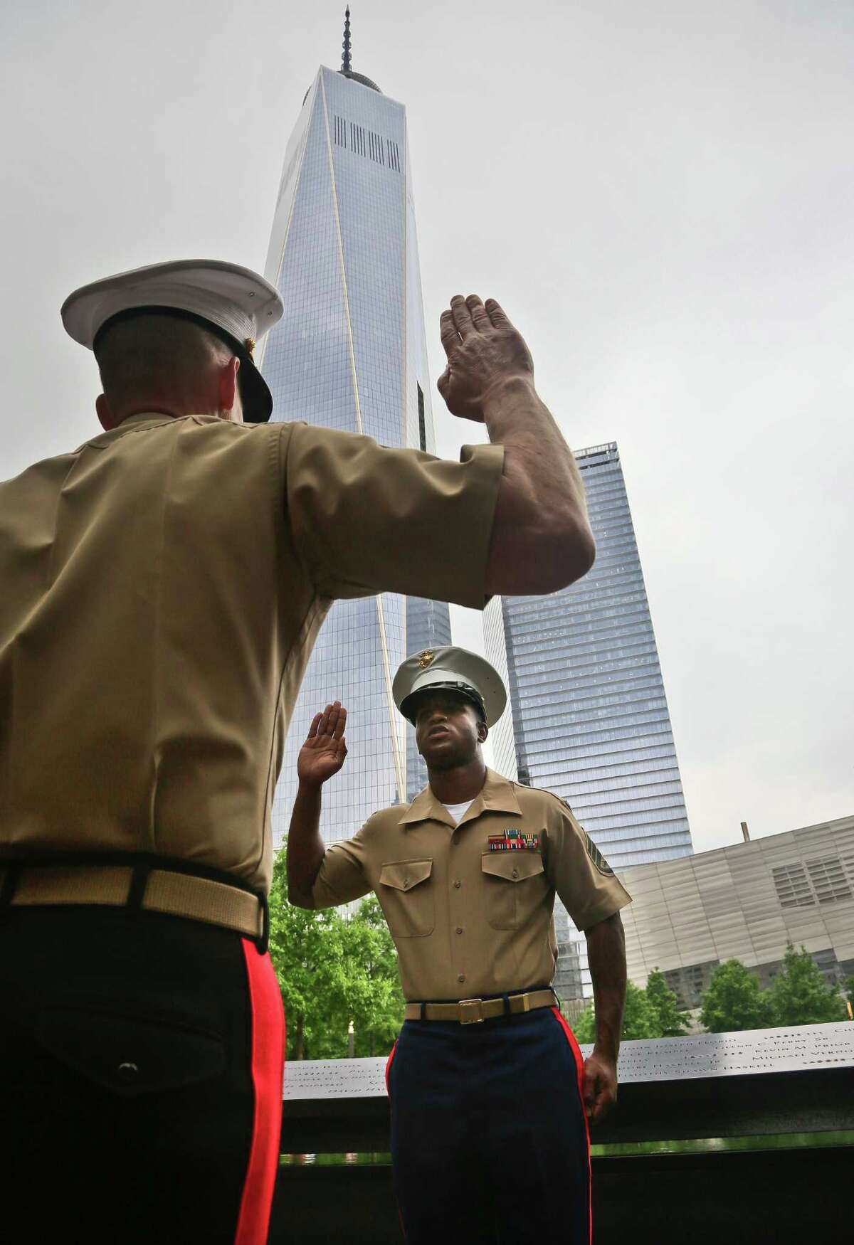 9/11 memorial is site of armed forces ceremony