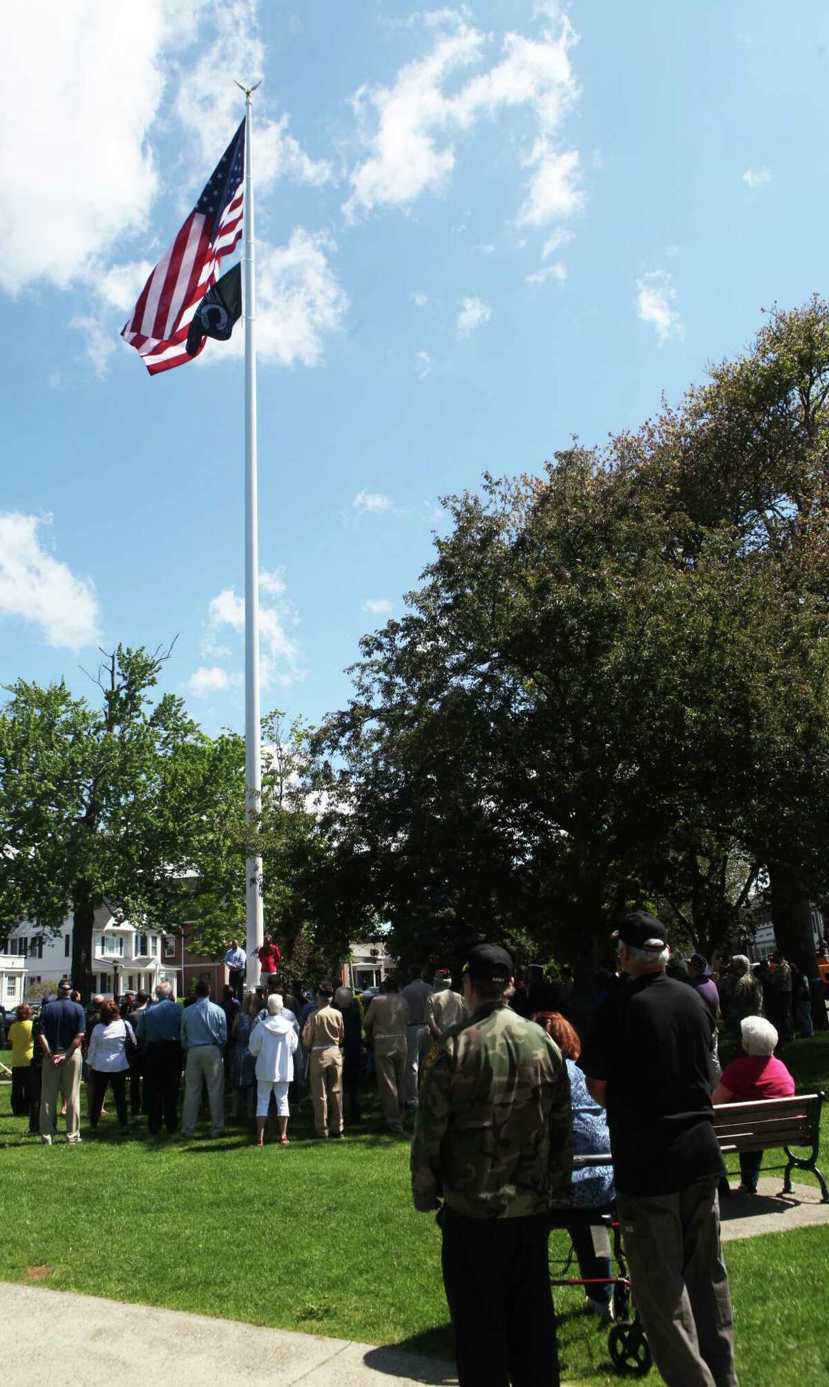 State's tallest flagpole dedicated
