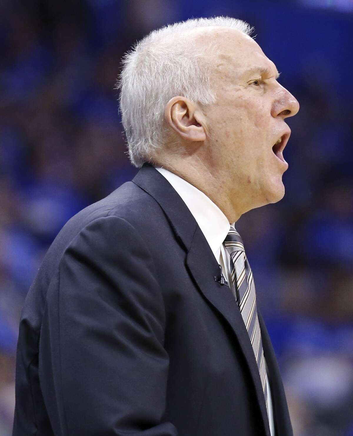 Spurs coach Gregg Popovich over the years