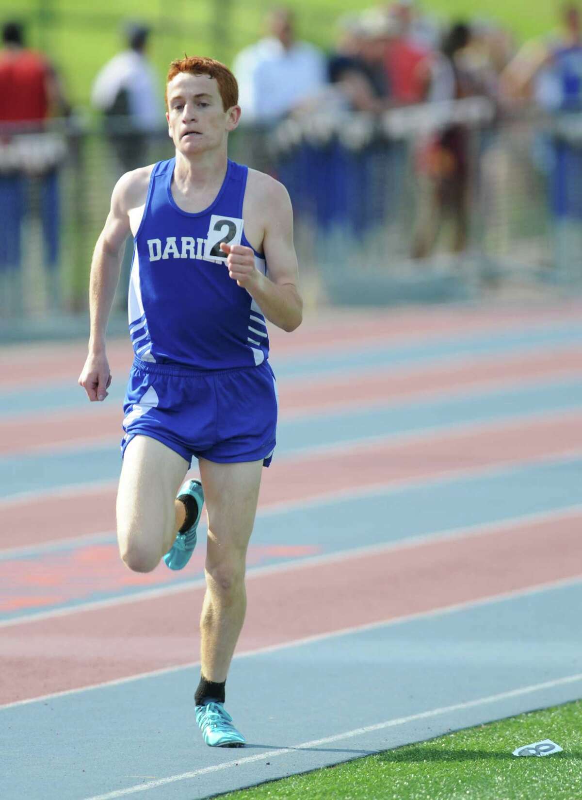Danbury boys, Darien girls currently in first place at FCIAC track and ...