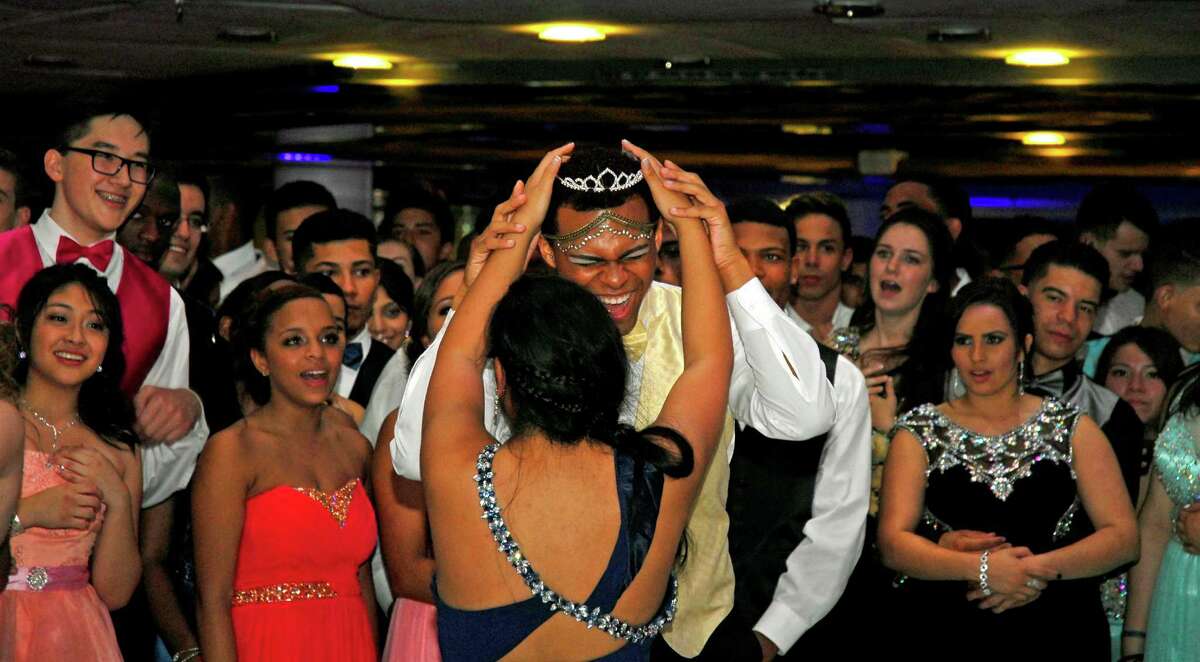 Danbury High's male prom queen greeted with cheers