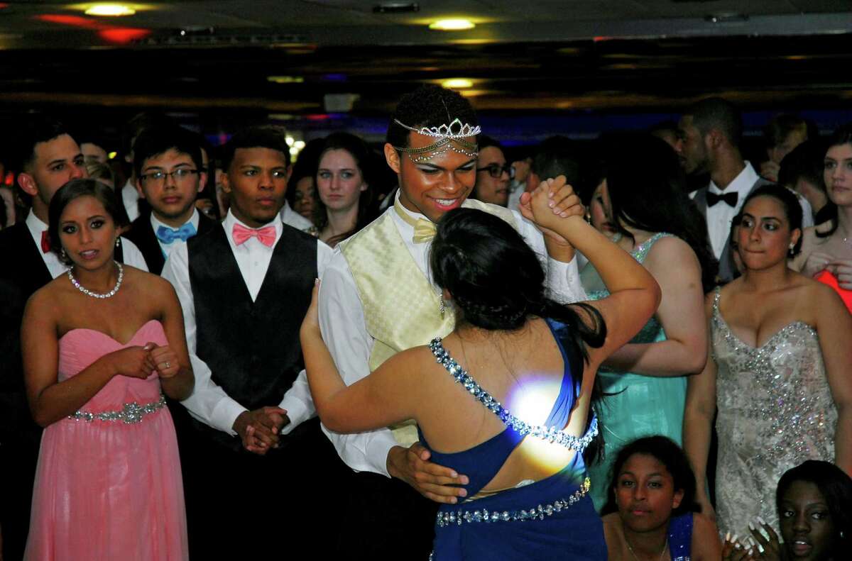 Danbury High's male prom queen greeted with cheers
