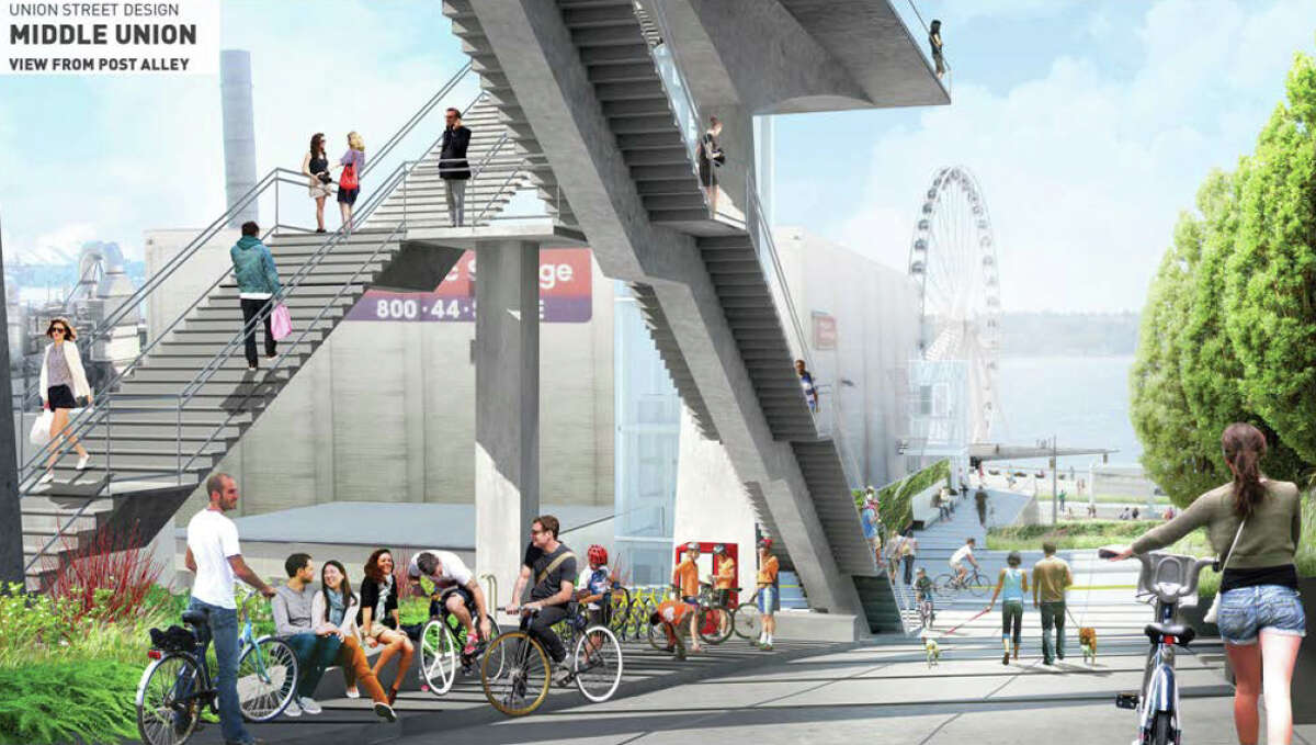 Seattle plans new walkway to waterfront, viewpoint