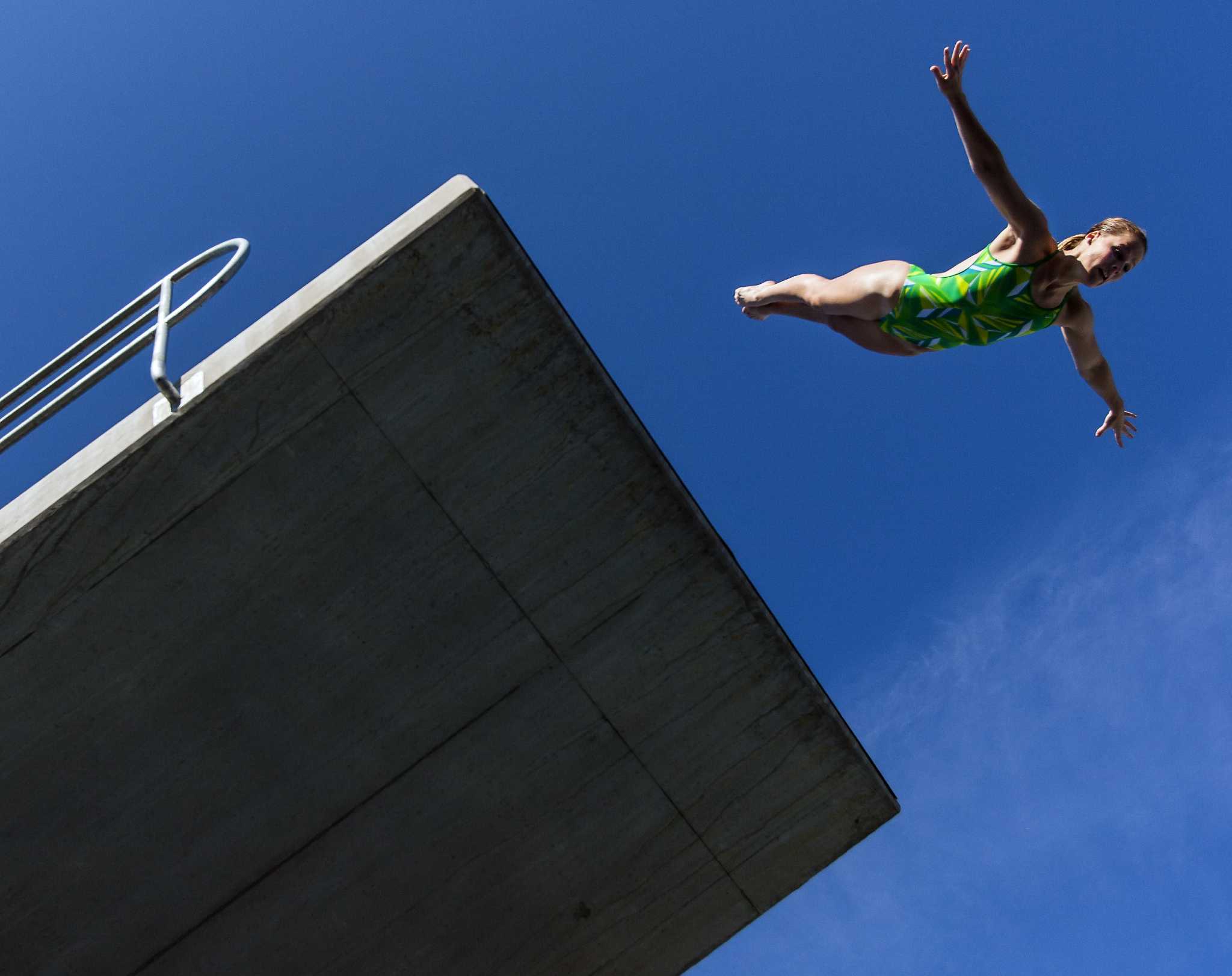 San Antonian taking first step into cliff diving