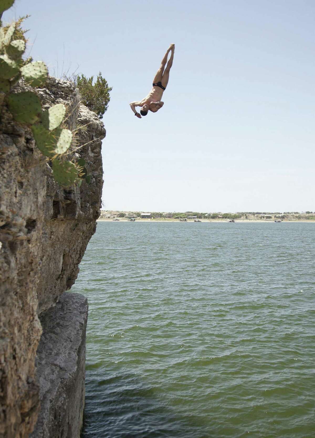 San Antonian taking first step into cliff diving