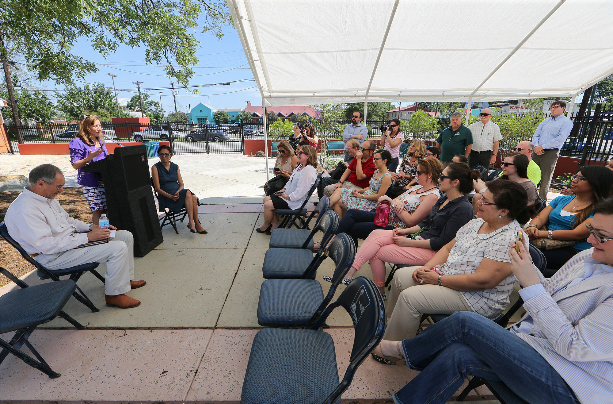 Residents celebrate completion of Guadalupe Area project