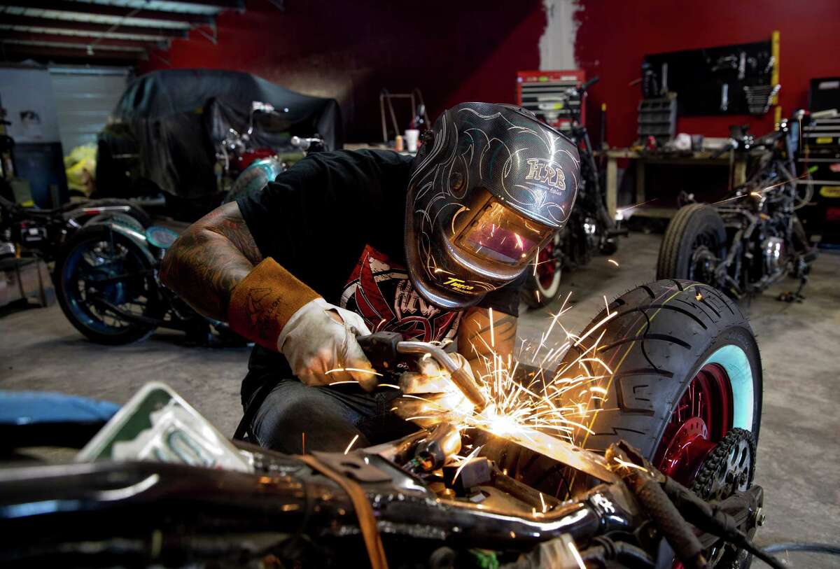 Motorcycle customizer rides high