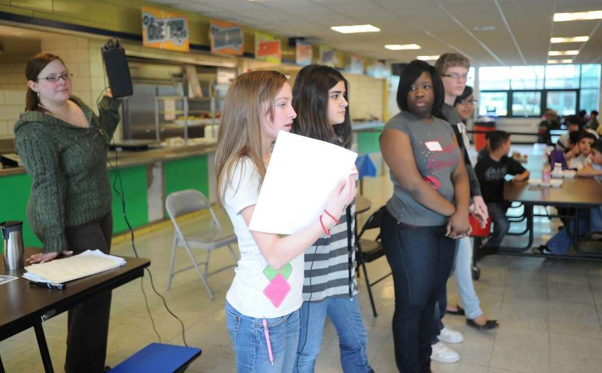 Students at Rippowam ready to help others solve conflicts