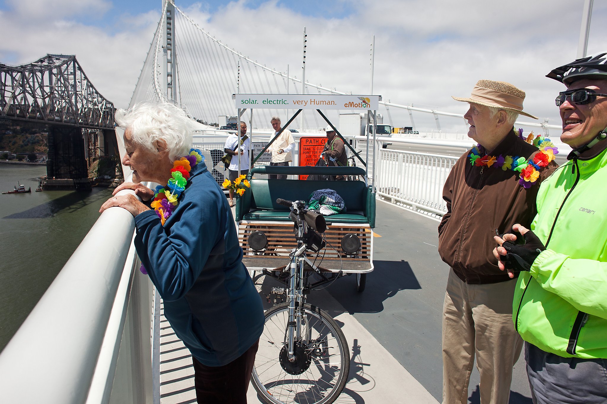Friend supplies a lift on Bay Bridge
