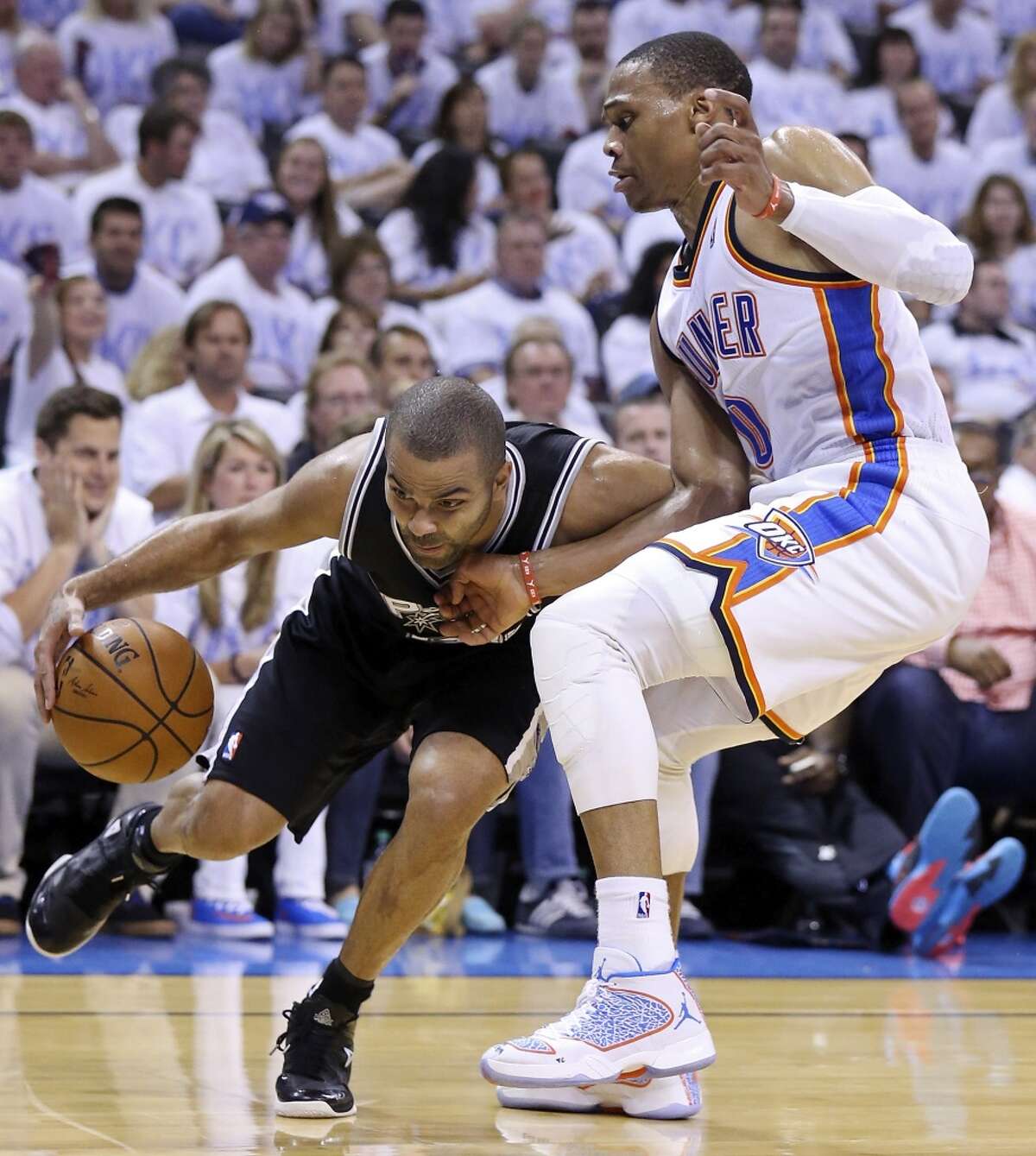 Tony Parker signing autographs, taking photos at Academy