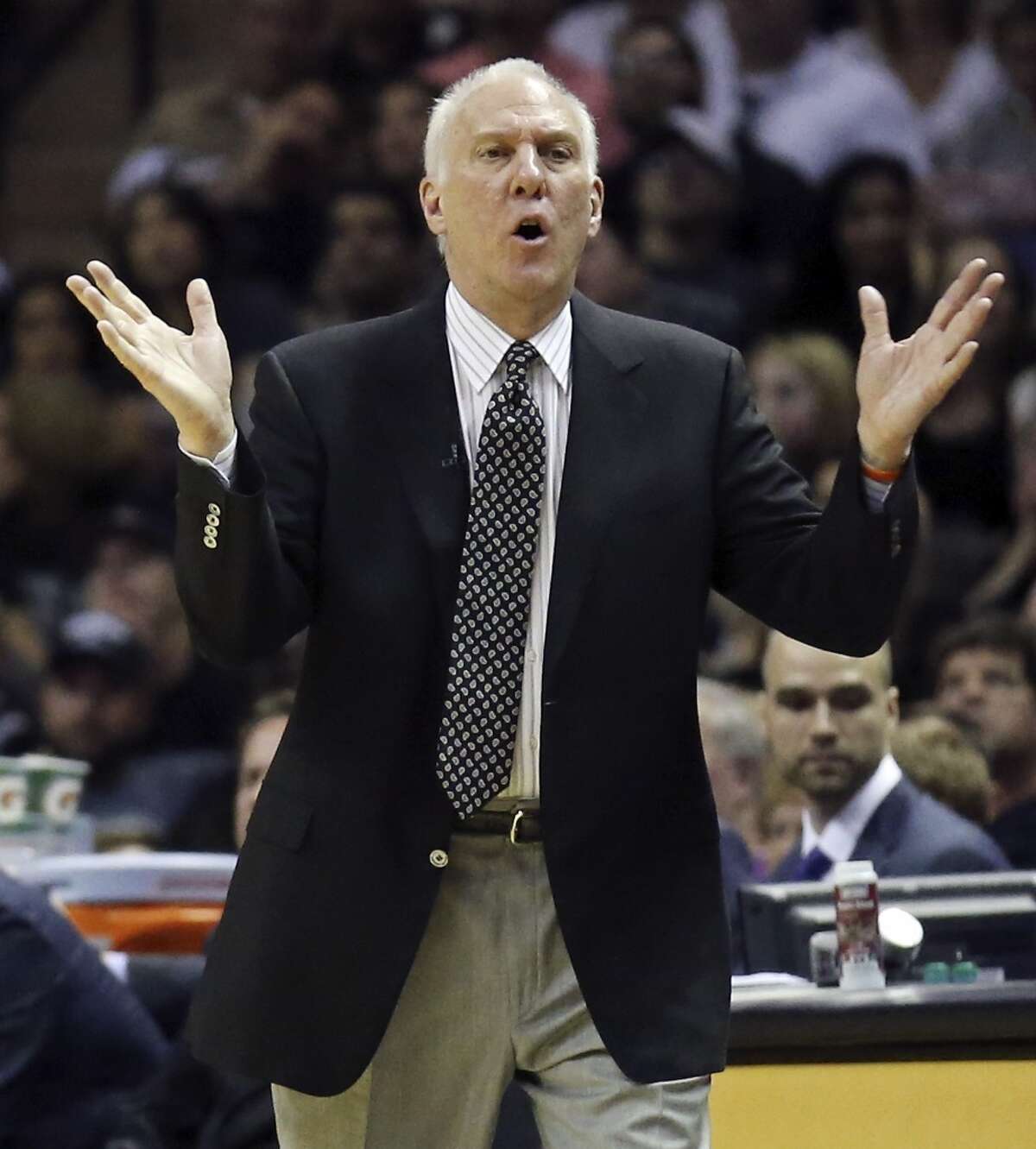 Spurs coach Gregg Popovich over the years