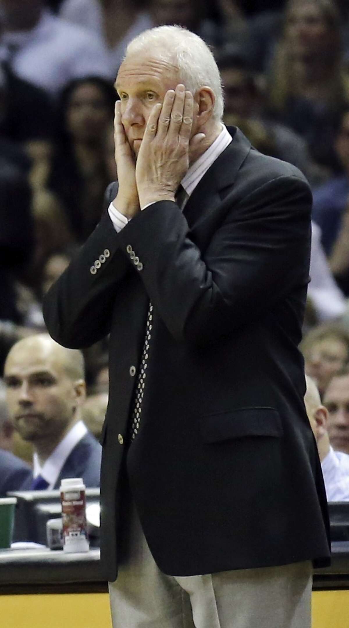 Spurs coach Gregg Popovich over the years