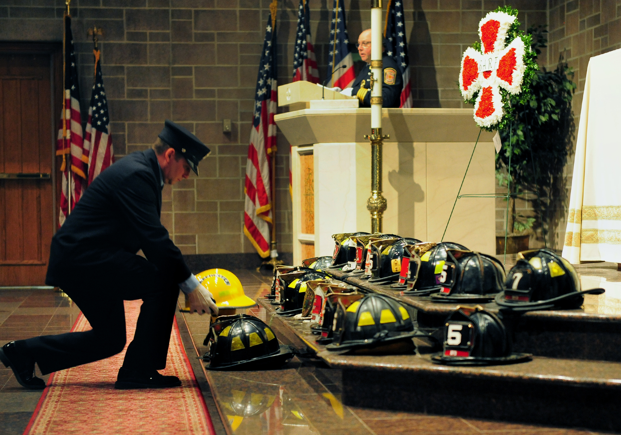 Service honors fallen firefighters