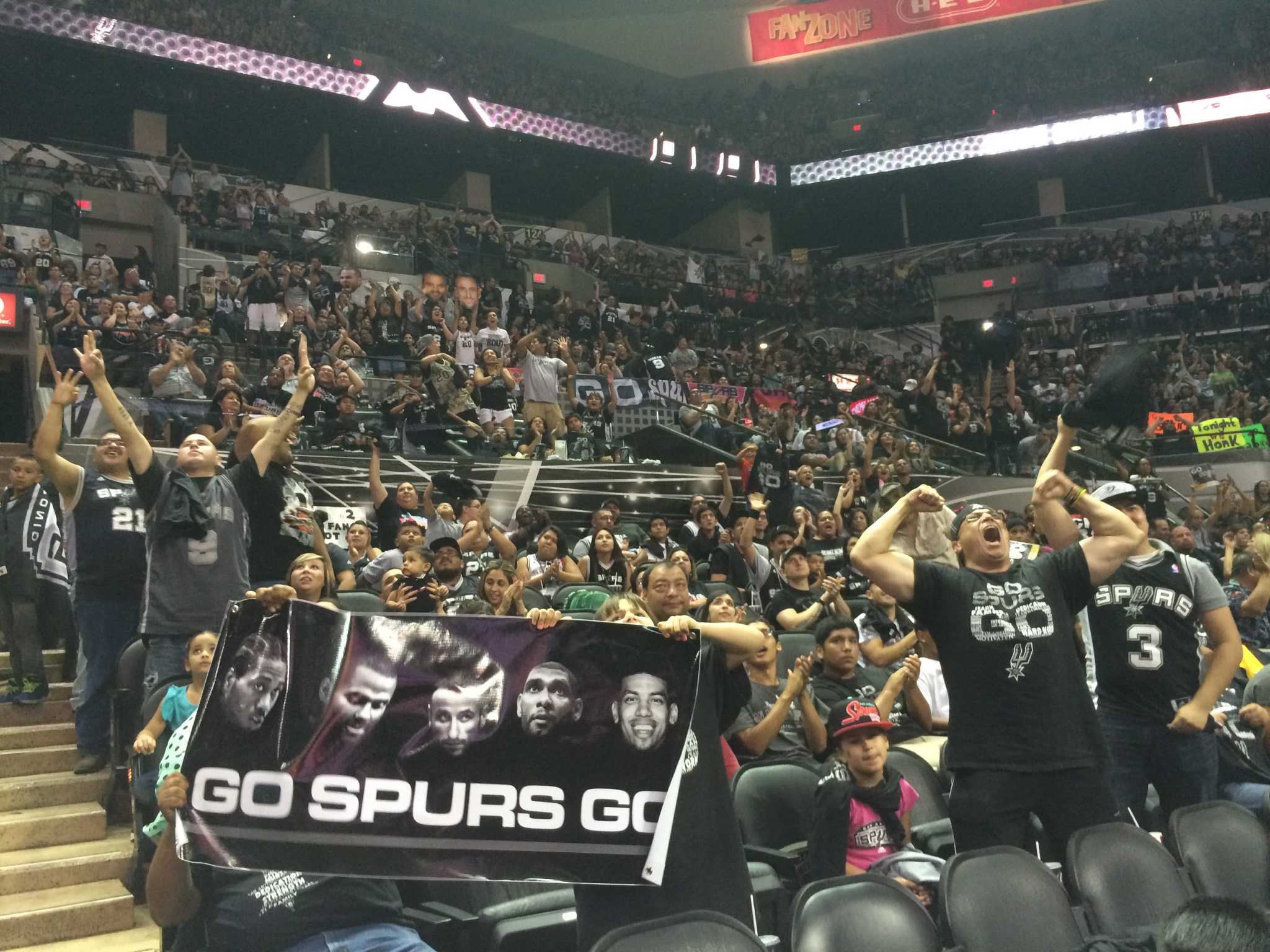 Fans flock to watch parties to cheer on Spurs