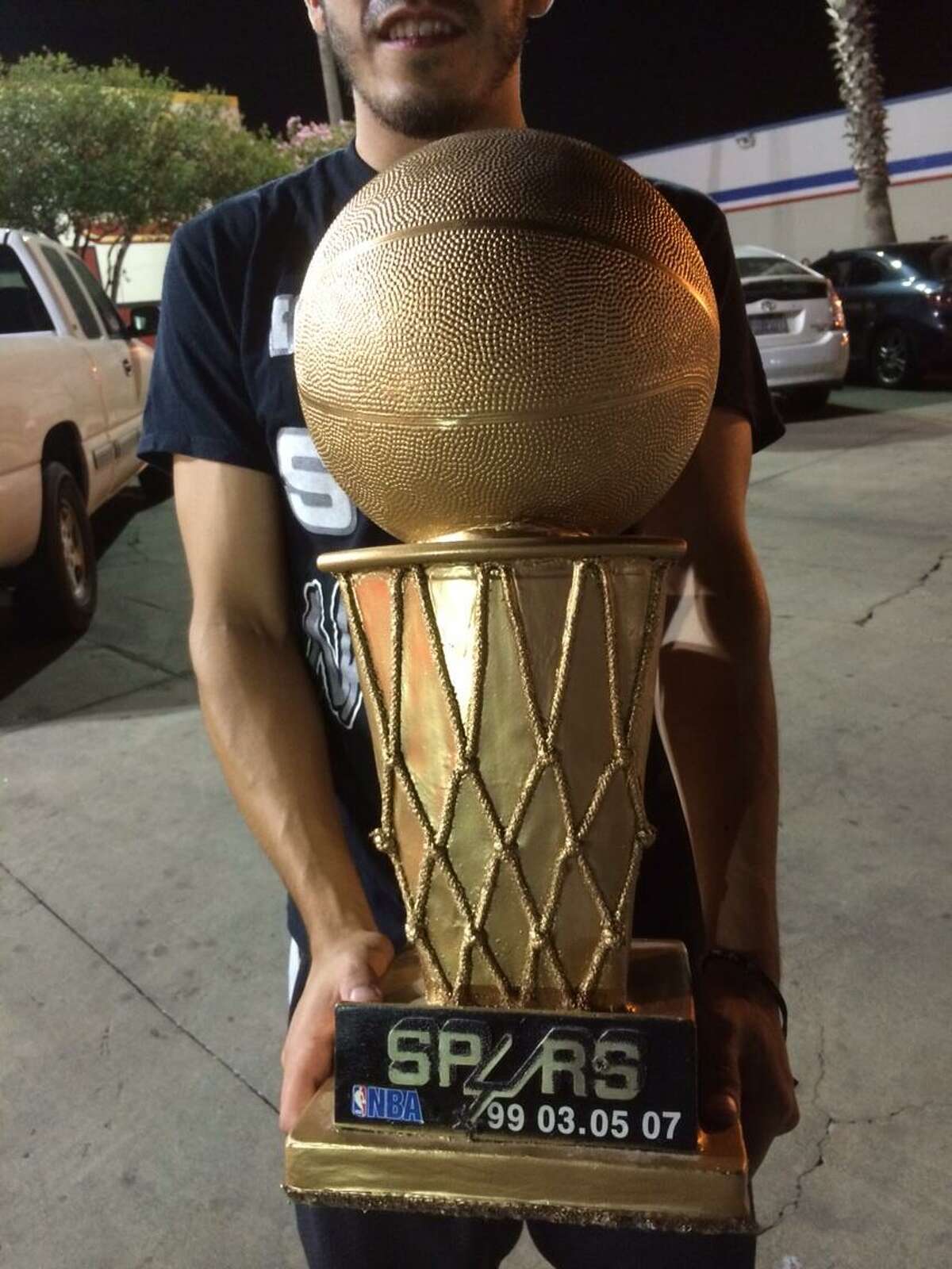 Spurs' championship trophy jet sets around the world