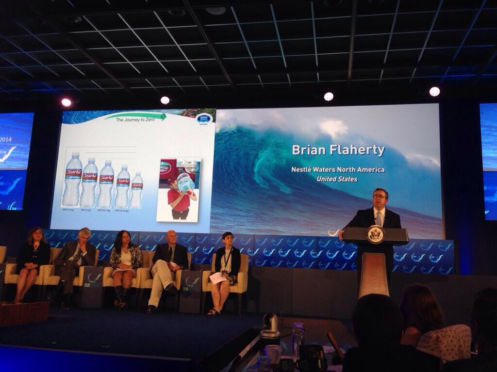 Nestle Waters exec talks recycling at ocean conference