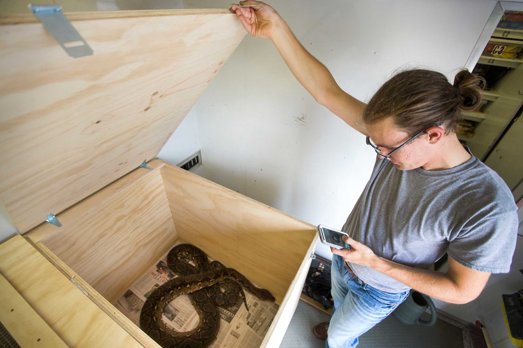 At Heights home, snakes had their own room