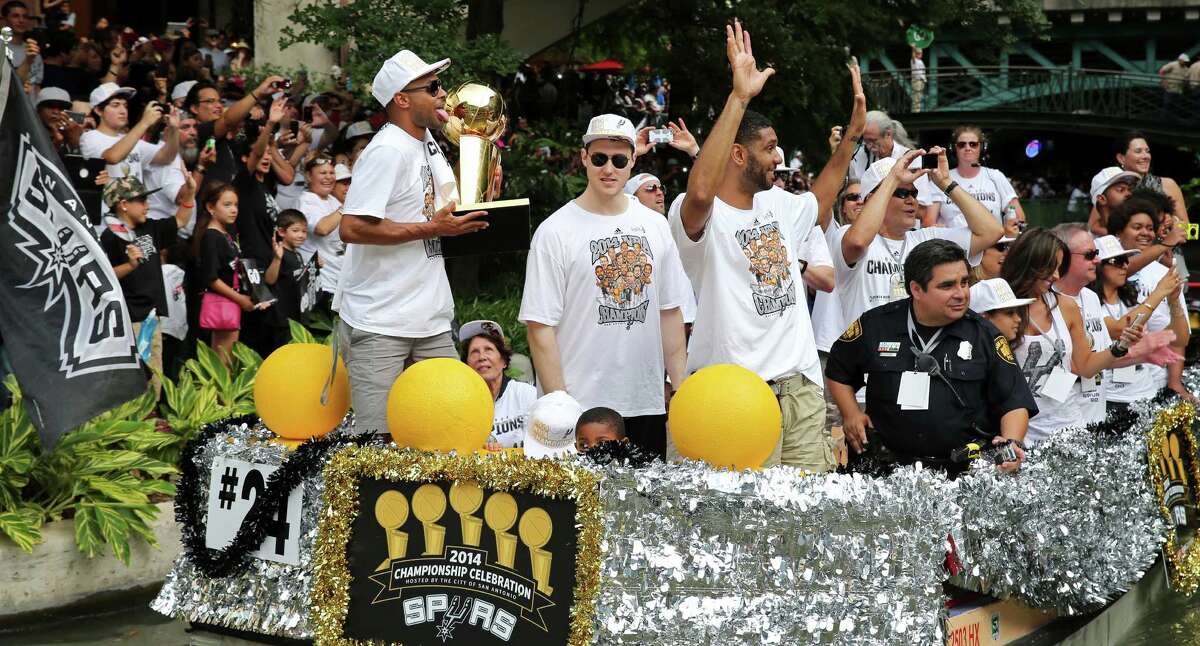 Spurs' championship trophy jet sets around the world