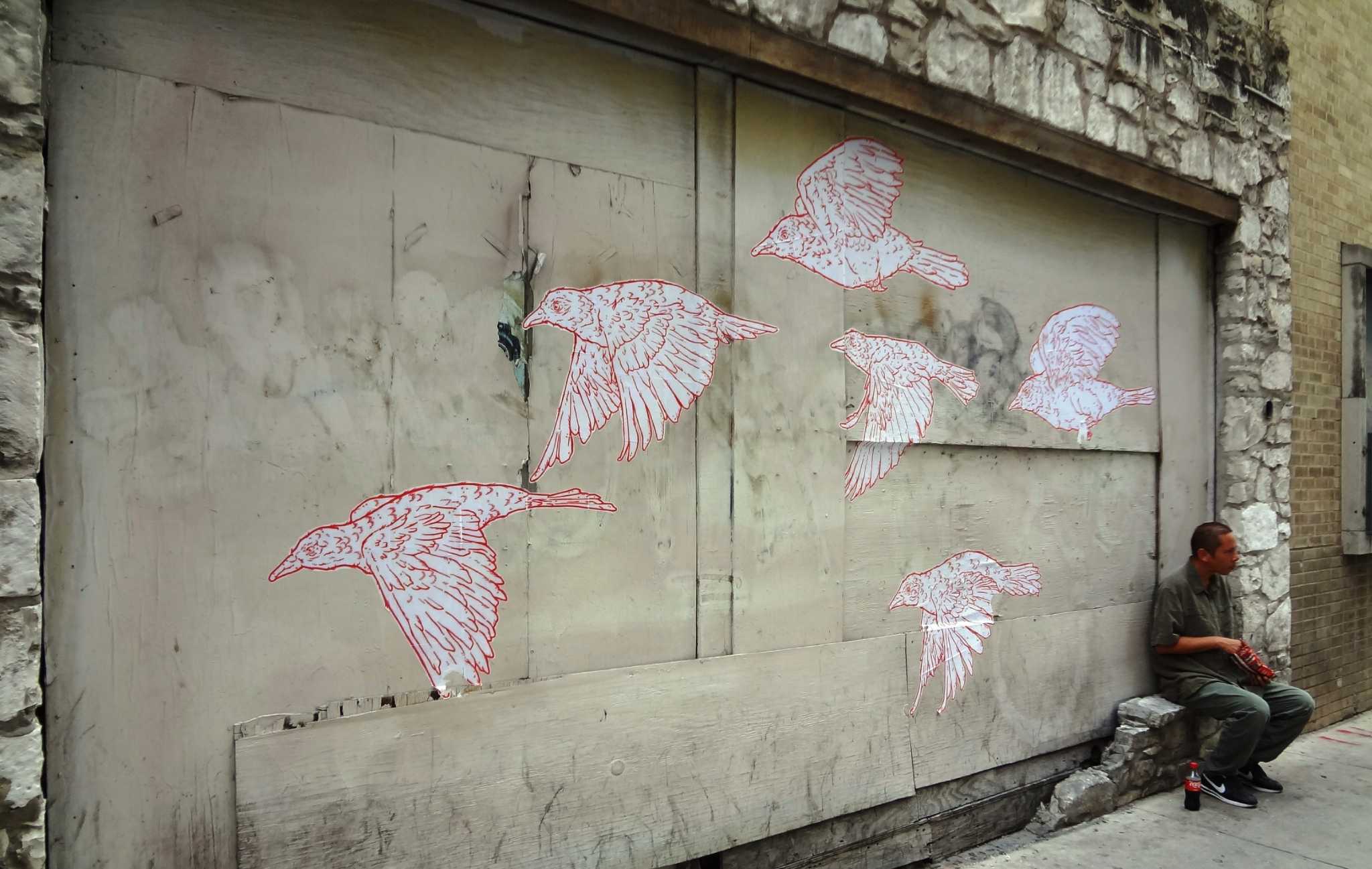 Check out street art, before it flies away
