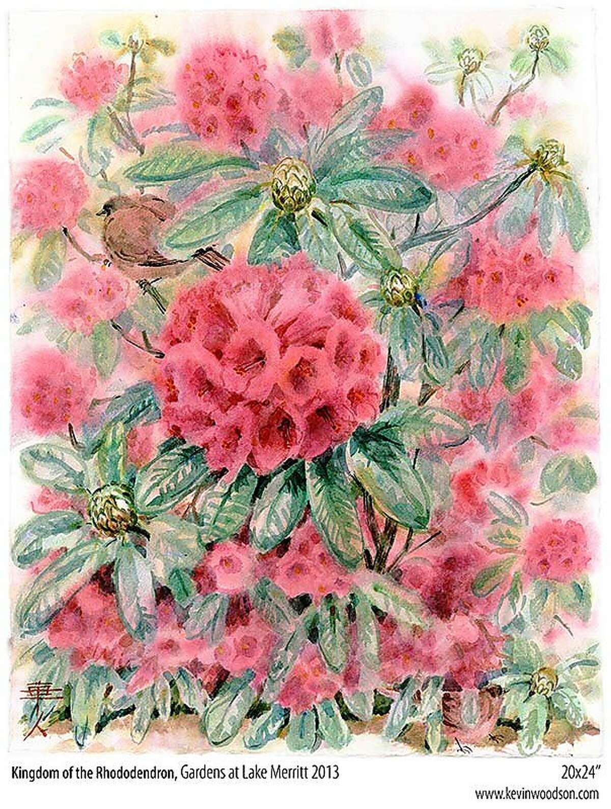 Oakland flower painter Kevin Woodson's blooming career