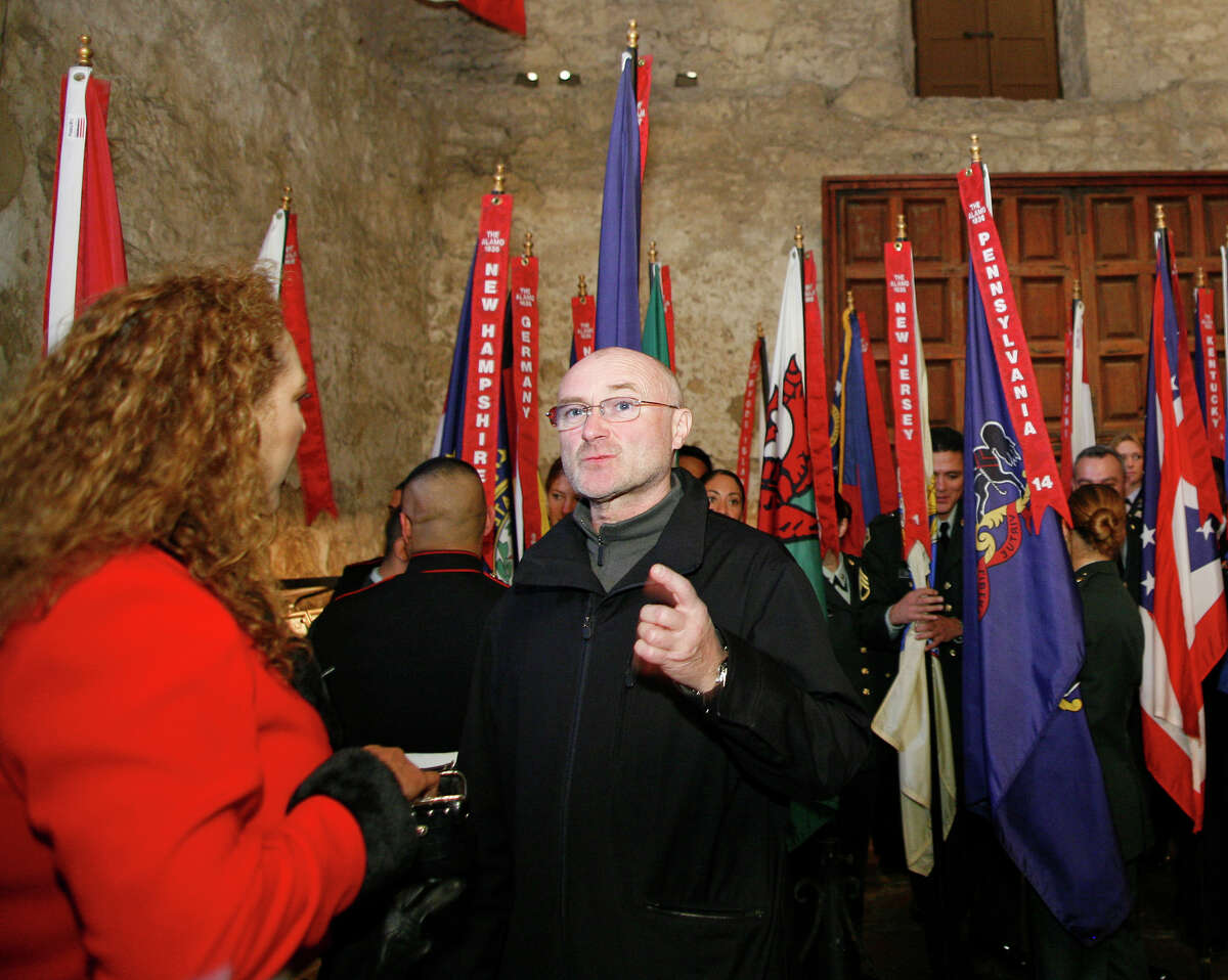Rock legend Phil Collins will visit San Antonio to donate artifacts to ...