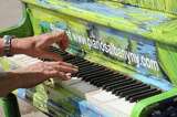 A piano maestro gives impromptu concerts on Albany streets