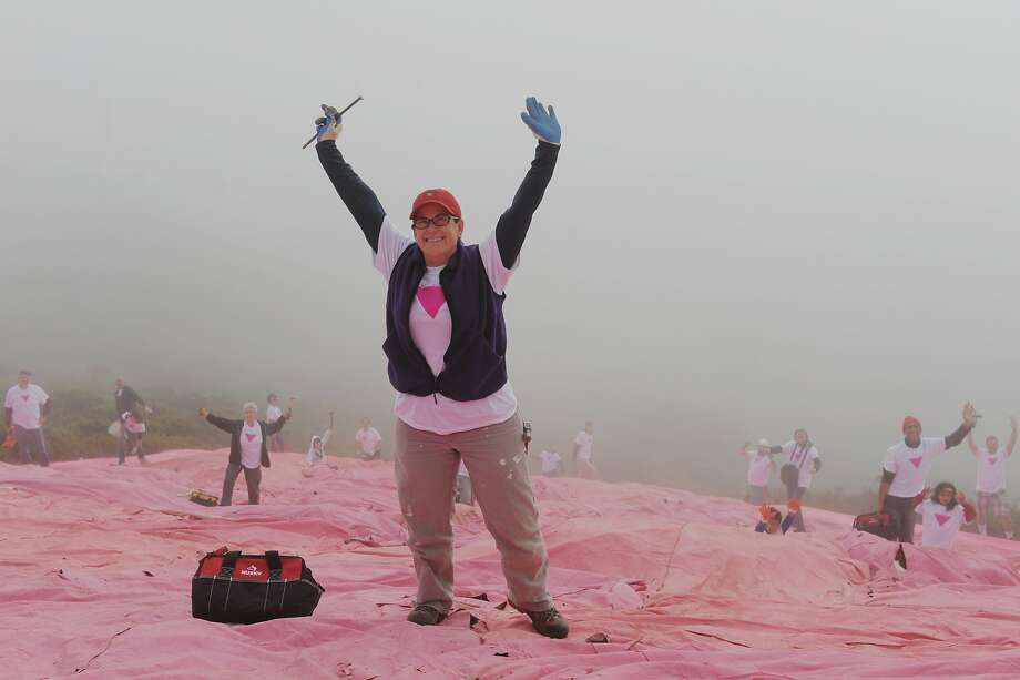Pink Triangle installed on Twin Peaks for S.F. Pride 2014 - SFGATE