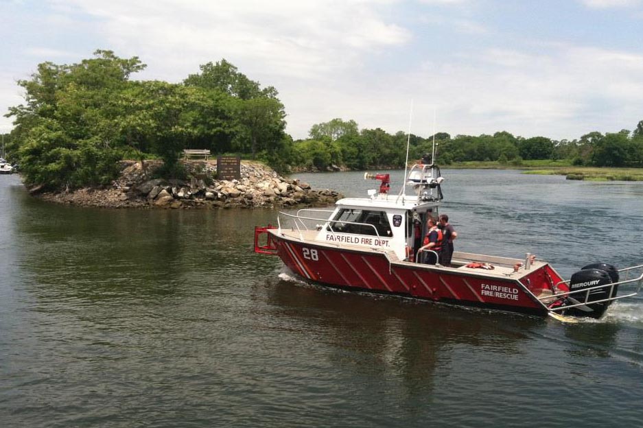 To the rescue: Fairfield's new fire boat deployed for marina emergency