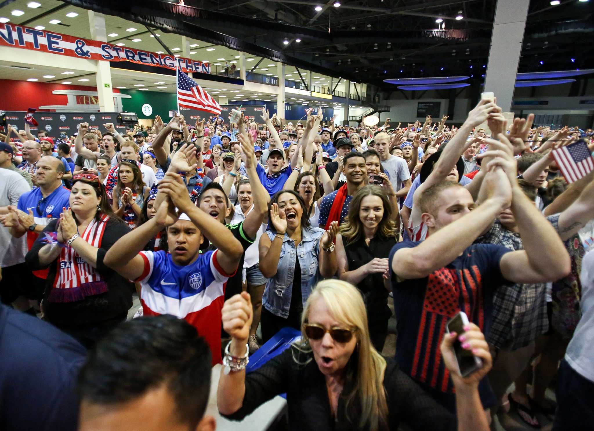 Seattle fans watch U.S. in World Cup at CenturyLink Field Event Center