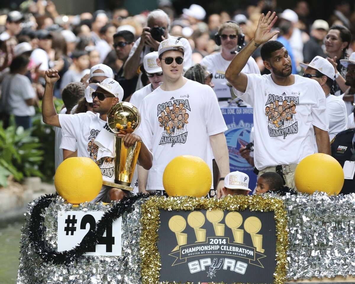 Spurs' championship trophy jet sets around the world