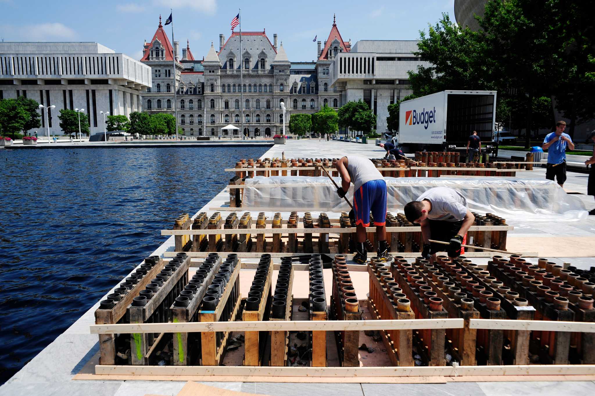 Photos: Fireworks preparation