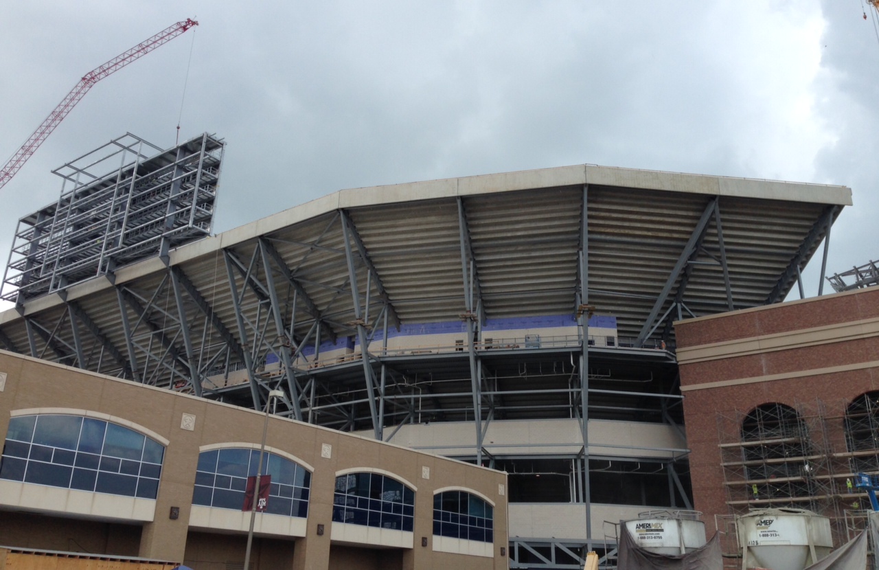 Redevelopment of Kyle Field nears end of first phase