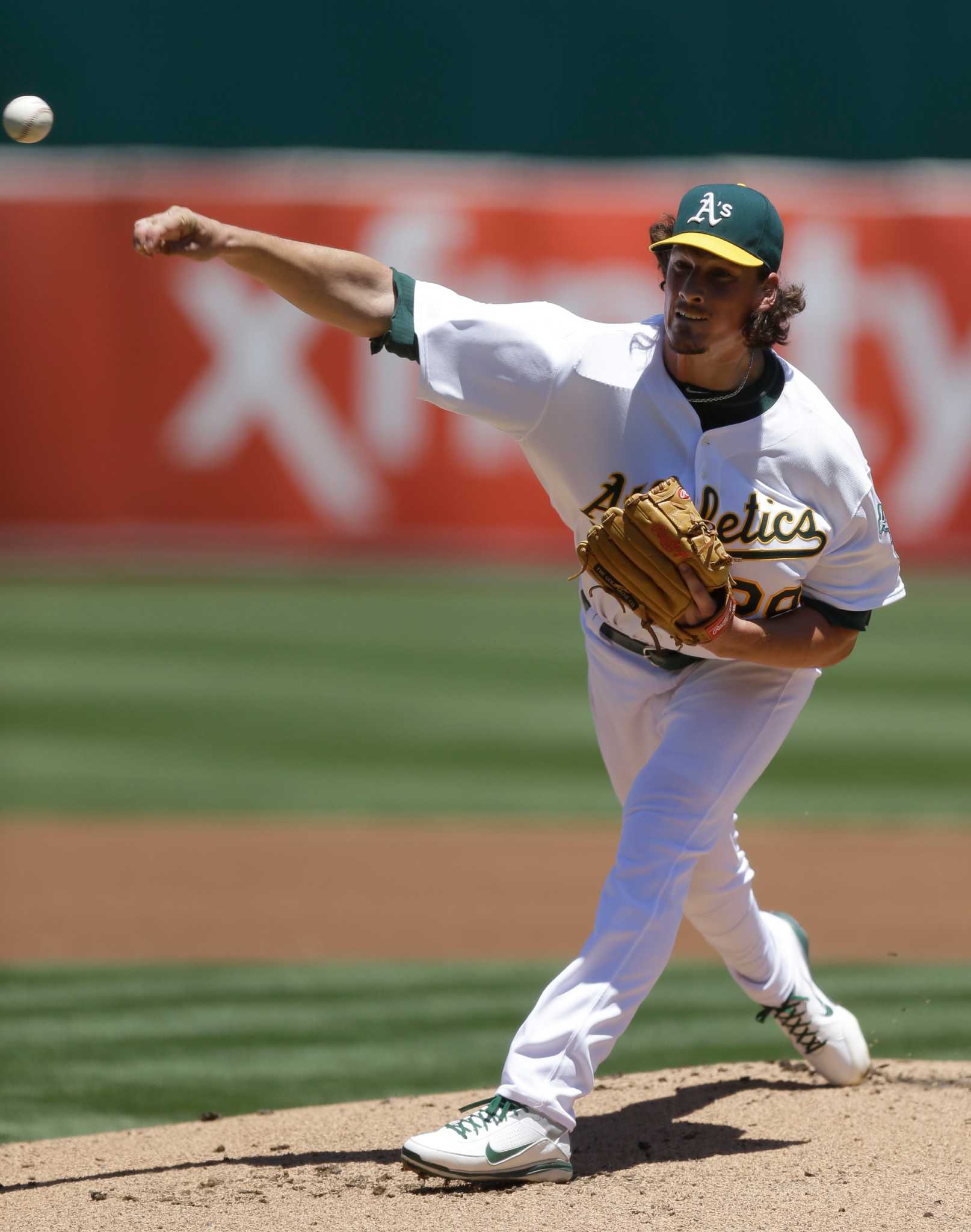 New pitcher delivers for the Athletics