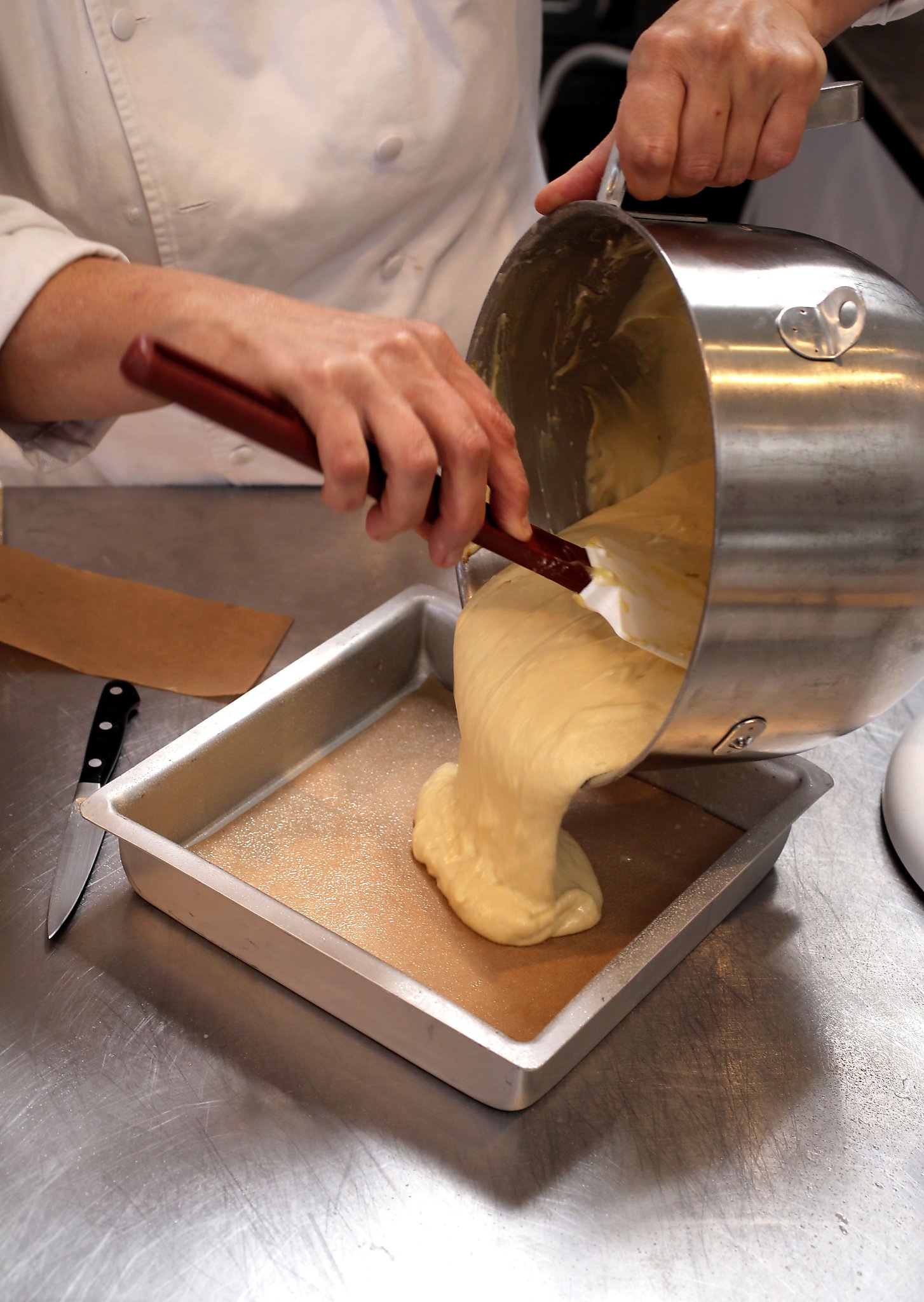 Pastry chef Nicole Plue shares her secrets with students