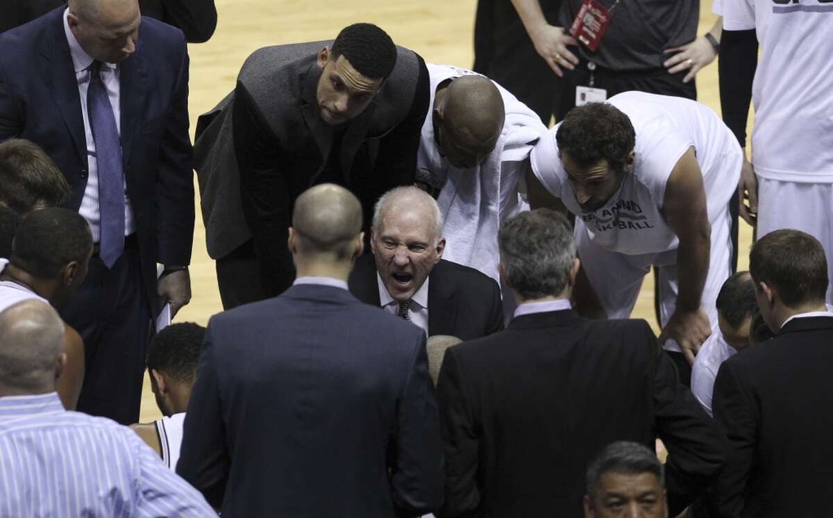 Spurs coach Gregg Popovich over the years