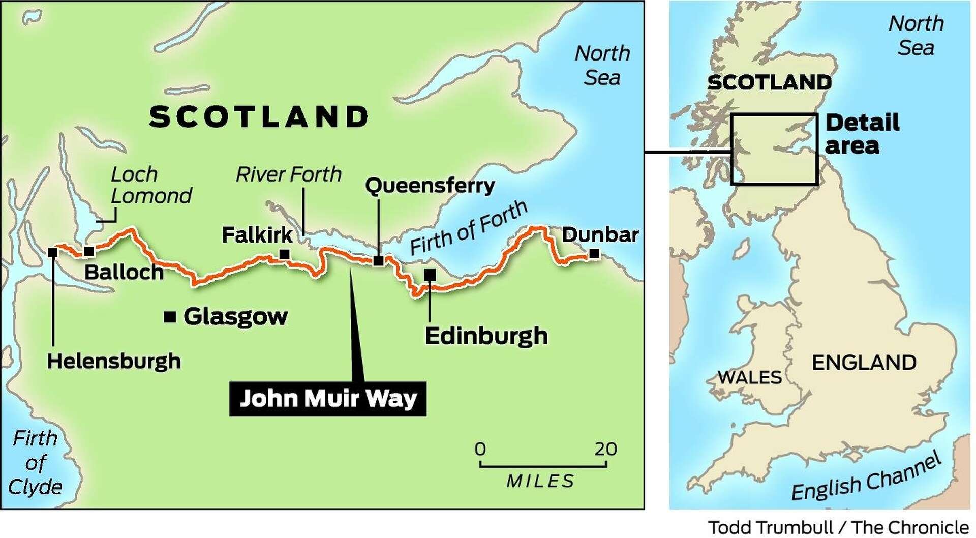 John Muir Way honors conservationist in native Scotland